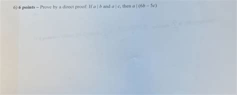Solved Points Prove By A Direct Proof If Ab And Chegg