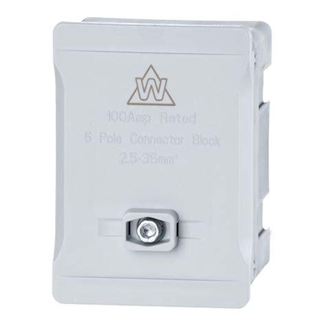 5 Way 100a Single Pole Terminal Block Grey Electrical Wholesaler