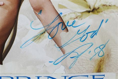 Prince Authentic Signed Lovesexy Album Cover W Vinyl Autographed Jsa
