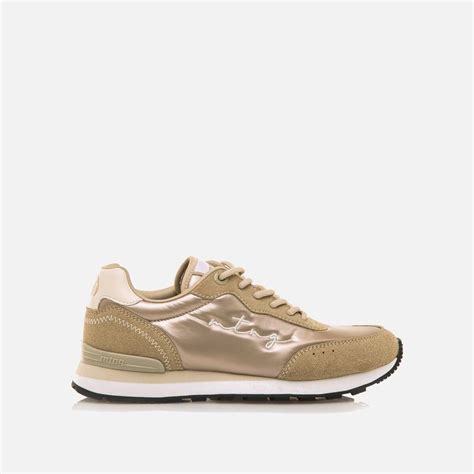 Womens Mustang Joggo Classic Sneakers Gold Mustang Shoes Uk