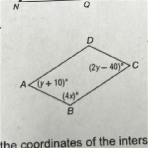 Find The Value Of Each Variable In The Following Parallelogram Show