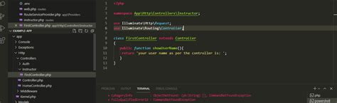Php Target Class Adminfirstcontroller Does Not Exist Stack Overflow