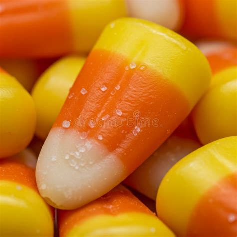 Close Up Of Orange And Yellow Candy Corn Candies Stock Illustration Illustration Of Delicious