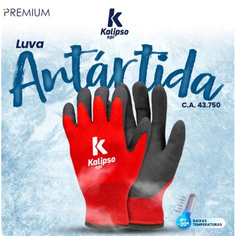 Luva Térmica Kalipso Antártida Tam 9 Com Forro Térmico Para Alta Ou Baixa Temperatura Ca43750