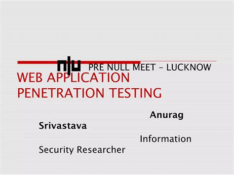introduction to web application penetration testing ppt