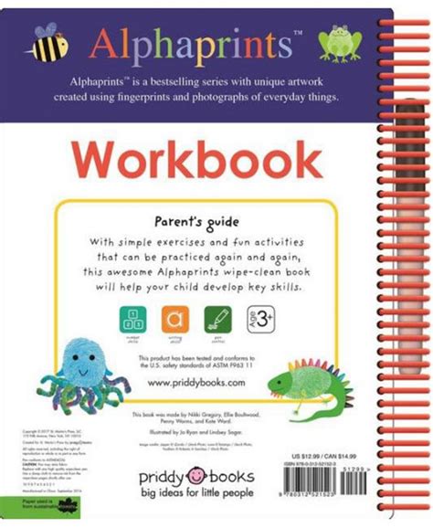 Barnes And Noble Alphaprints Wipe Clean Workbook Abc By Roger Priddy Macys