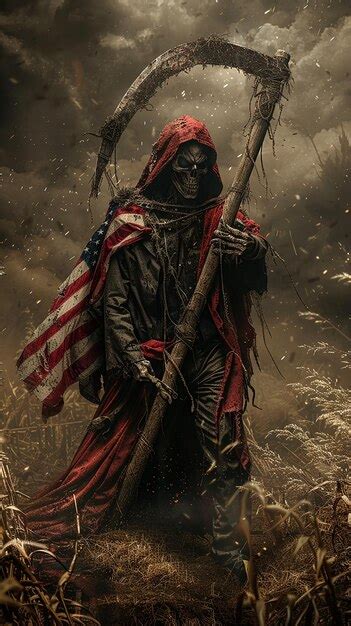 Premium Photo Grim Reaper Of Loss Death And Sadness In The Usa