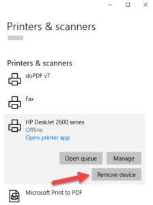 Remove Or Uninstall A Printer Driver From Windows