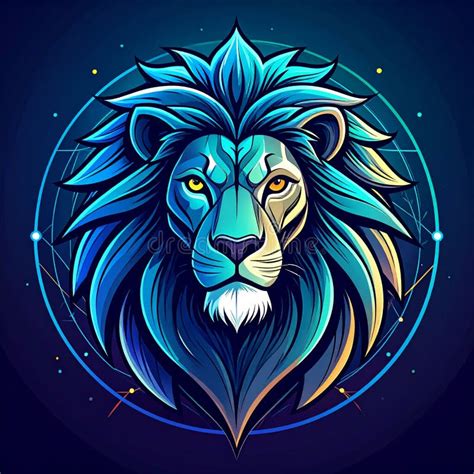 Cosmic Lion Head Stock Illustrations 552 Cosmic Lion Head Stock