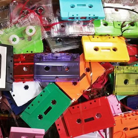 Colorful Cassette Tapes Arts Crafts 100 Etsy