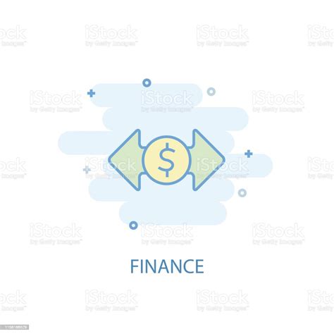 금융 라인 개념 간단한 선 아이콘 컬러 일러스트 금융 기호 플랫 디자인입니다 Ui Ux에 사용할 수 있습니다 검사 보기에 대한 스톡 벡터 아트 및 기타 이미지 Istock