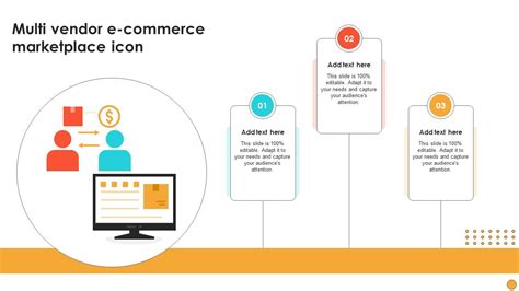 multi vendor e commerce marketplace icon ppt slide