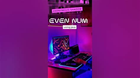 Even Numbers Using Java Programming Language Shorts Java Youtube