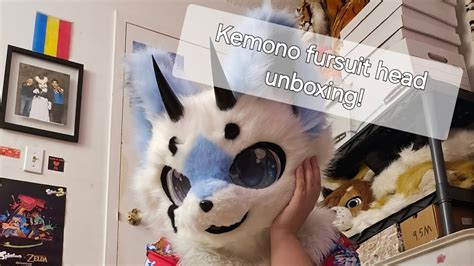 Kemono Fursuit Head Unboxing 🤍🖤🤍 Youtube