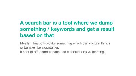 Designing A Perfect Search Bar On Behance