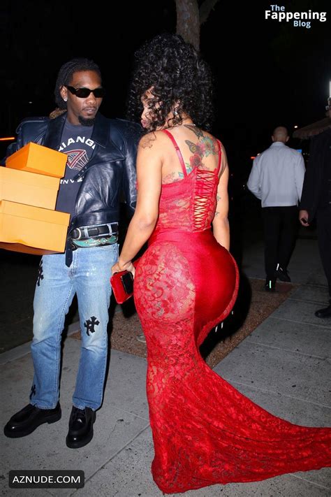 Cardi B And Offsets Sexy Exit From Delilahs Birthday Bash Aznude