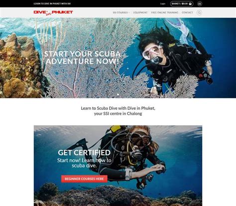 dive in phuket phuket web design