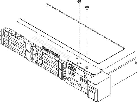 Install The Front I O Module 2 5 Inch Drive Model Thinksystem Sr250 V3 Lenovo Docs