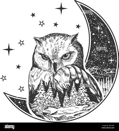 Esoteric Moon Design Cut Out Stock Images And Pictures Alamy