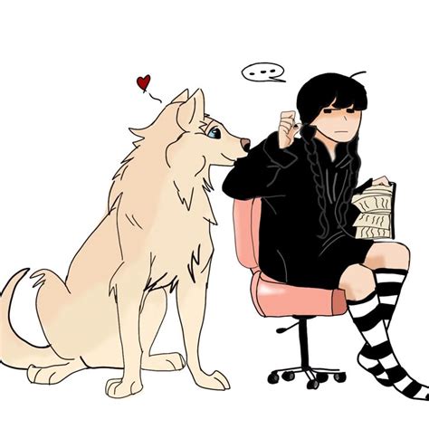 Wednesday E Enid Wandinha Addams Cartoon De Casais Wandinha