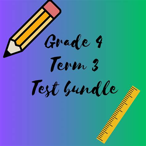 Grade 4 Term 3 Test Bundle Cs Summaries