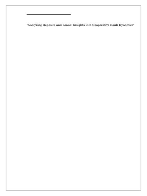 Analyzing Deposits And Loans 7 Autorecovered Pdf Statistics