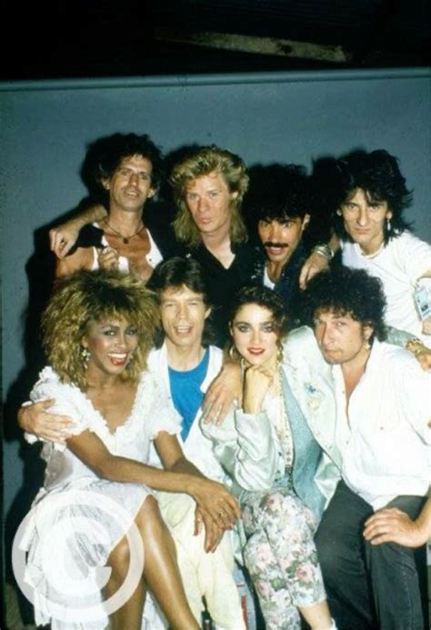 Madonna 1985 Live Aid Bob Dylan Keith Richards Madonna