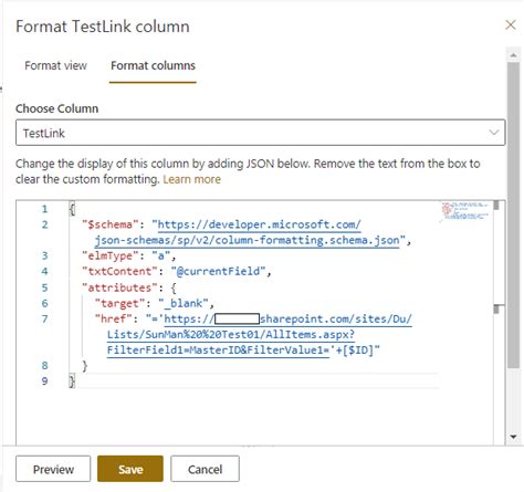 sharepoint online can i define a default value for a hyperlink site