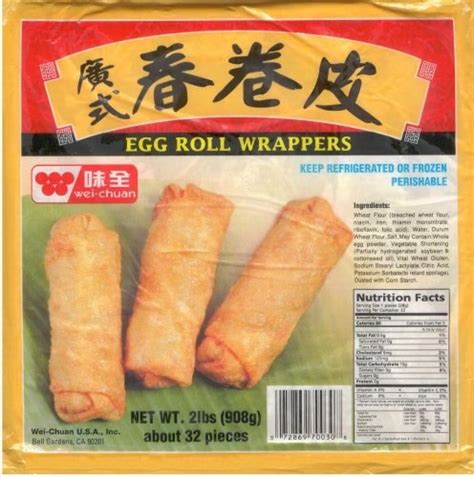 Wei Chuan Egg Roll Wrappers 2 Lb Phoenicia Specialty Foods