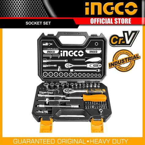 Ingco 45pcs Socket Set 14inch Ms Darazpk