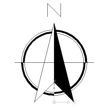 North Arrow Symbols Dwg Autocad Drawing