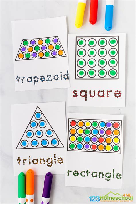 Free Printable Shape Do A Dot Marker Worksheets Worksheets Library