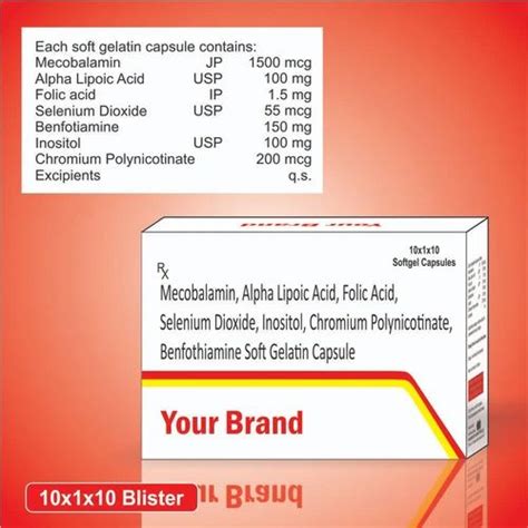 Mecobalamin Folic Acid Selenium Inositol Chromium Benfotiamine