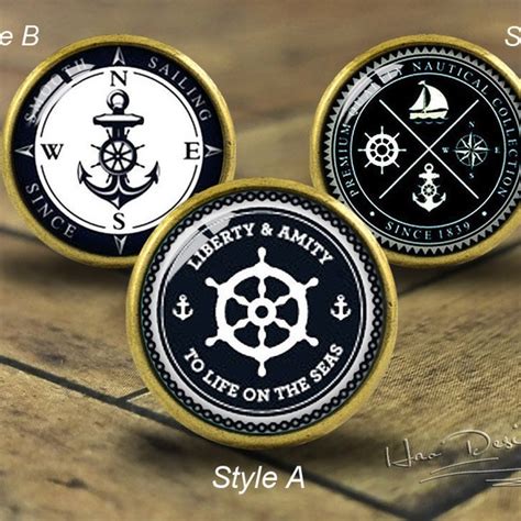 Compass Knob Etsy