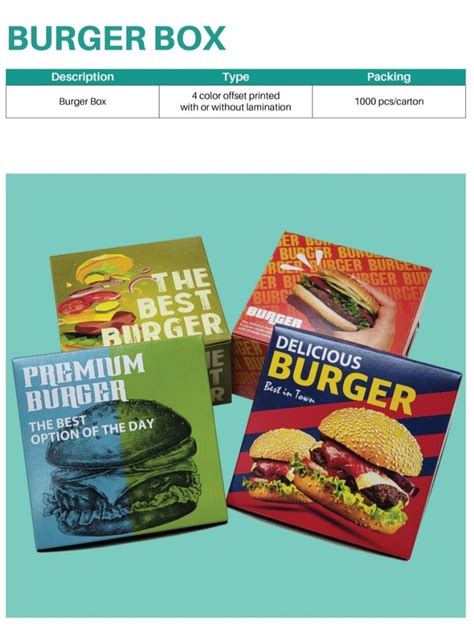 Corrugated Paper Burger Packaging Box At Rs 6piece In Indore Id