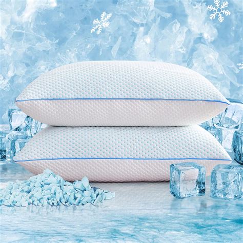 Similar Cooling Bed Pillows For Sleeping 2 Pack King Size Shredded