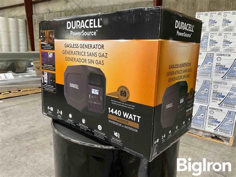 2023 Duracell Powersource 1440 Watt Gasless Generator Bigiron Auctions