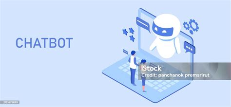 Chatbot Technology Concept Couple Chatting With Robot Asking Questions And Receiving Answers Ai