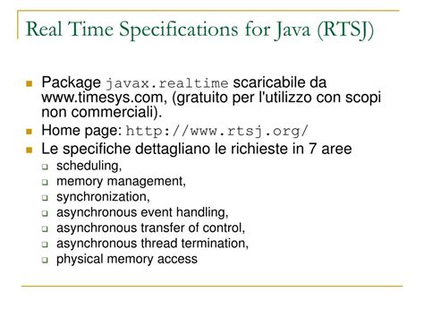 Ppt Cenni Di Real Time Java Powerpoint Presentation Free Download