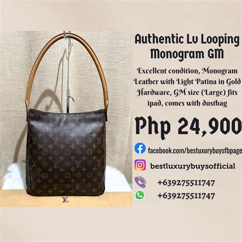 Authentic Louis Vuitton Lv Looping Gm Monogram Bag Mens Womens Luxury Bags And Wallets On Carousell