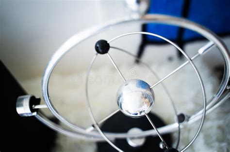 Physics Pendulum Ball Home Decoration Sphere On Blurred Background