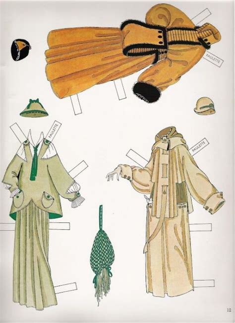 Erte Fashion Dolls Of The Twenties Susan Johnston Бумажные куклы Каталог статей Бумажные