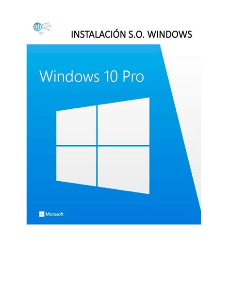 instalación windows 10 pro pdf windows 10 arranque