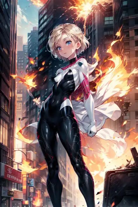 Spider Gwen Ai Art Pixai