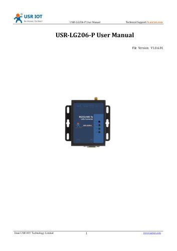 All Jinan USR IOT Technology Limited Catalogs And Technical Brochures