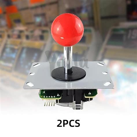 Arcade Joystick 8 Way High Response Fighting Games Stick Controller Red