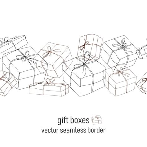 Premium Vector Vector Seamless Pattern Border With Drawn T Boxes