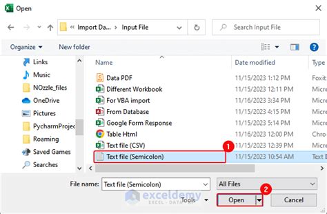 how to import data in excel from text csv database web etc 10
