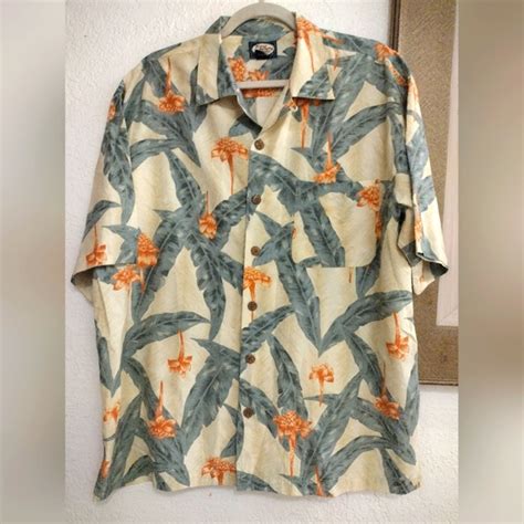 Tommy Bahama Shirts Vintage Tommy Bahama Textured Floral