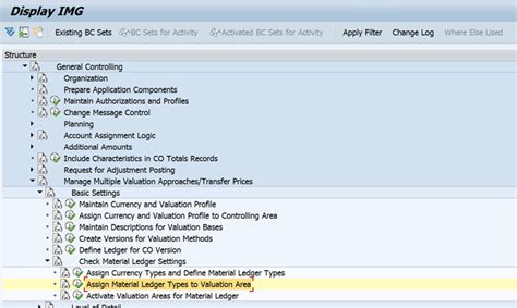 Activate Material Ledger In SAP S HANA